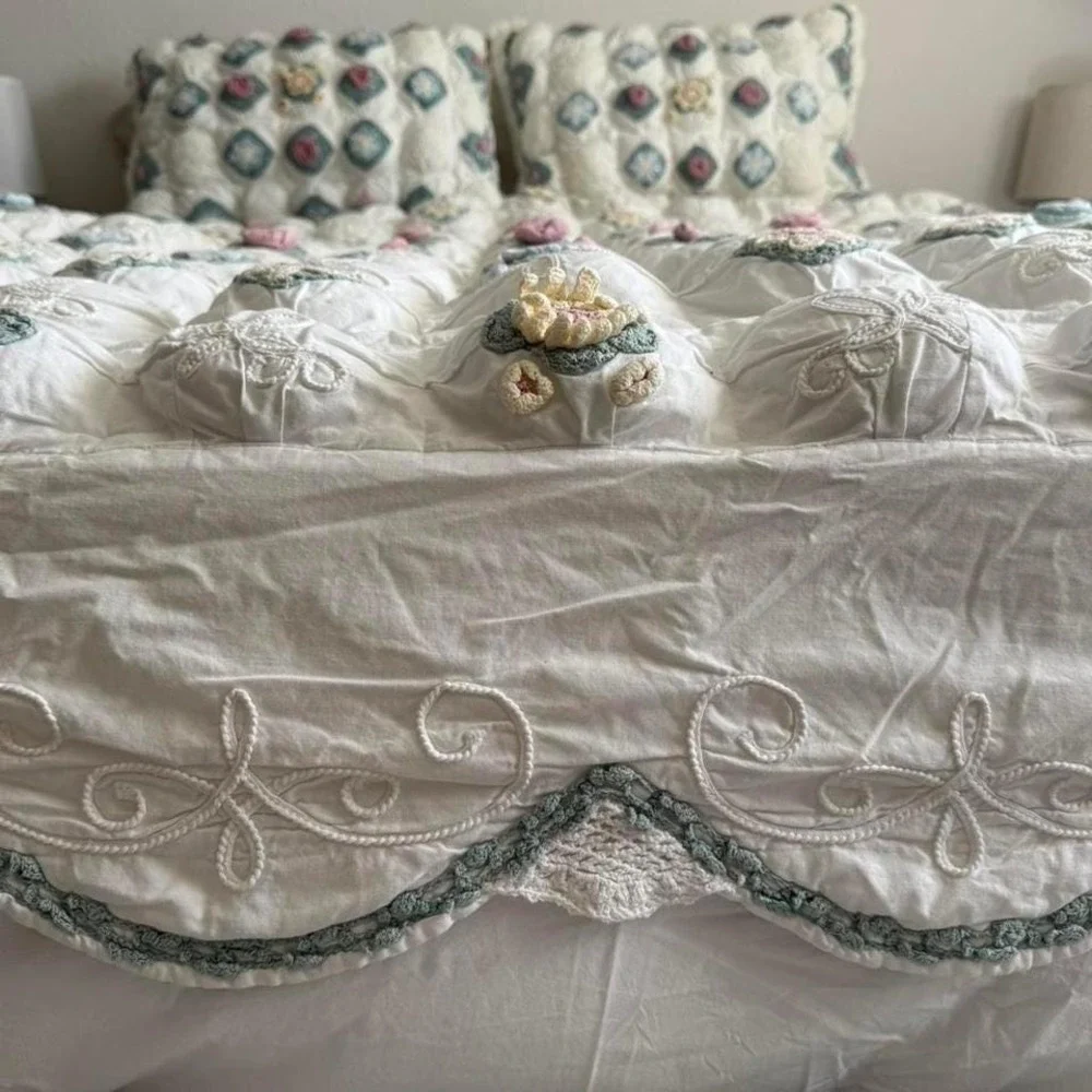 jcpenney | Bedding | Vintage Twin Jcp Home Collection Puff Quilt Set ...